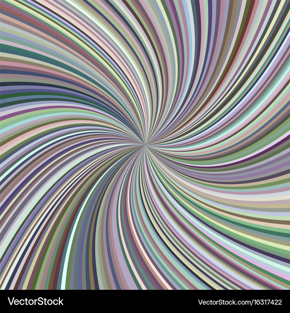 Swirl background from twisted spiral ray stripes Vector Image