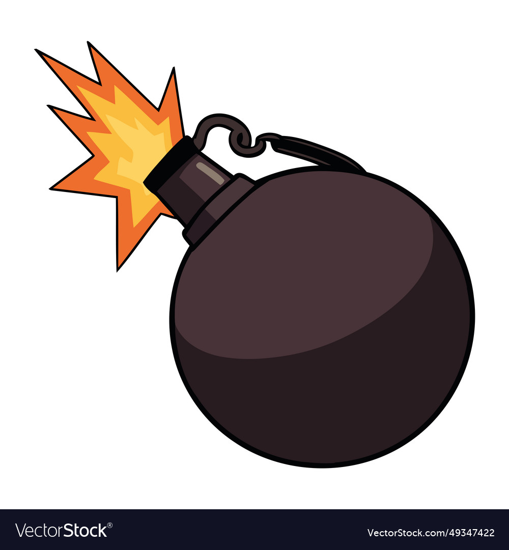 Video game item bomb Royalty Free Vector Image