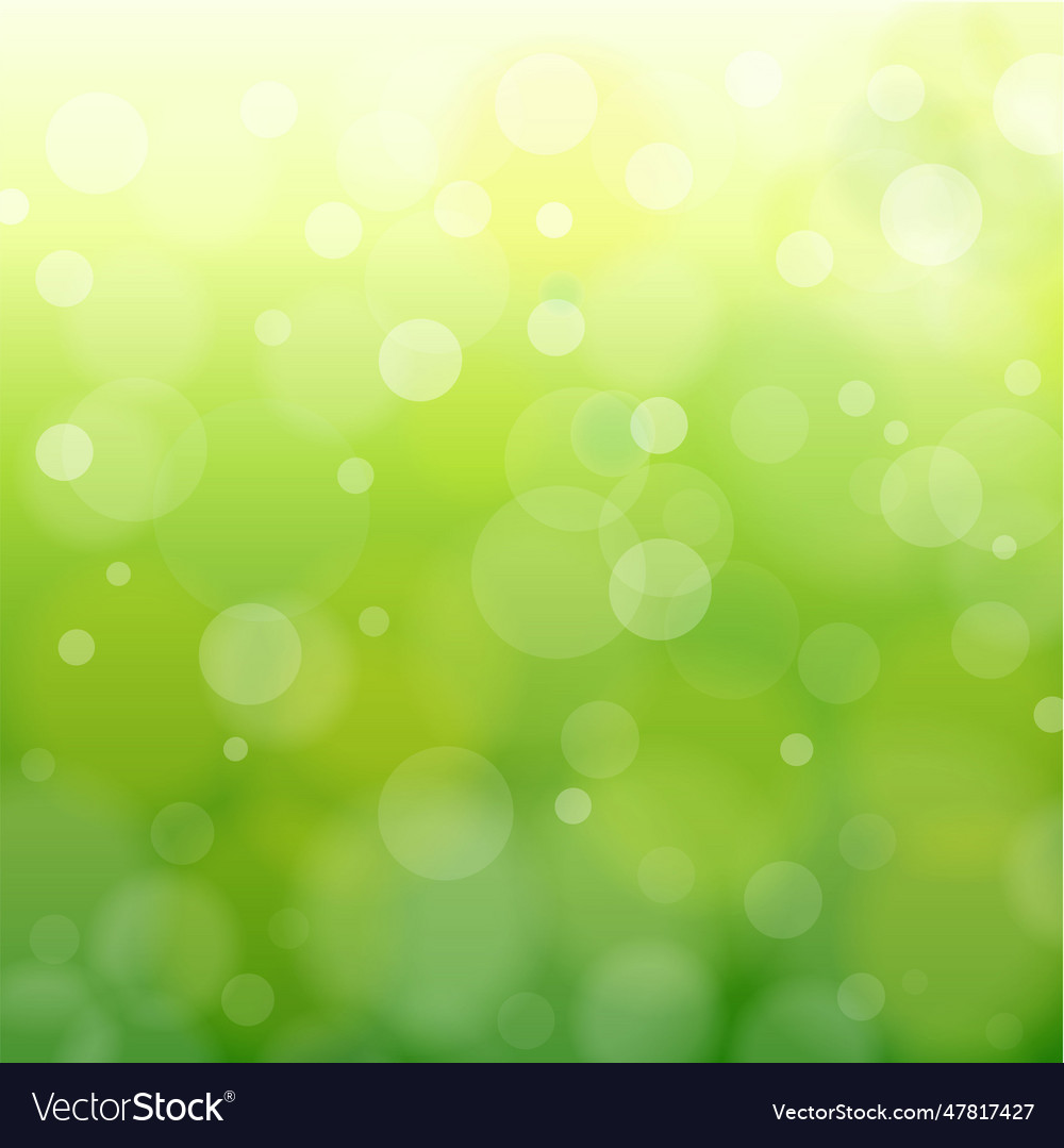 Abstract green bokeh background Royalty Free Vector Image Abstract green bokeh background Royalty Free Vector Image