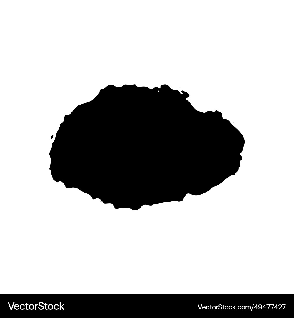 Black paint ink brush stroke line or texture Vector Image