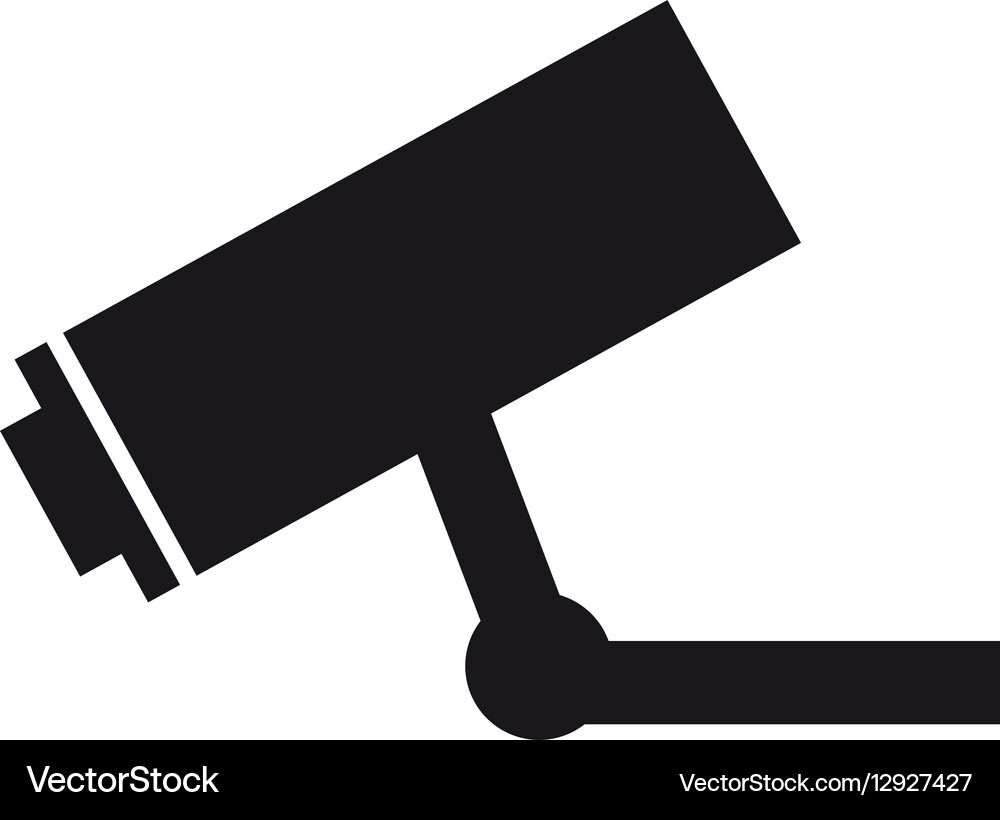 Camera surveillance security vigilance pictogram Vector Image