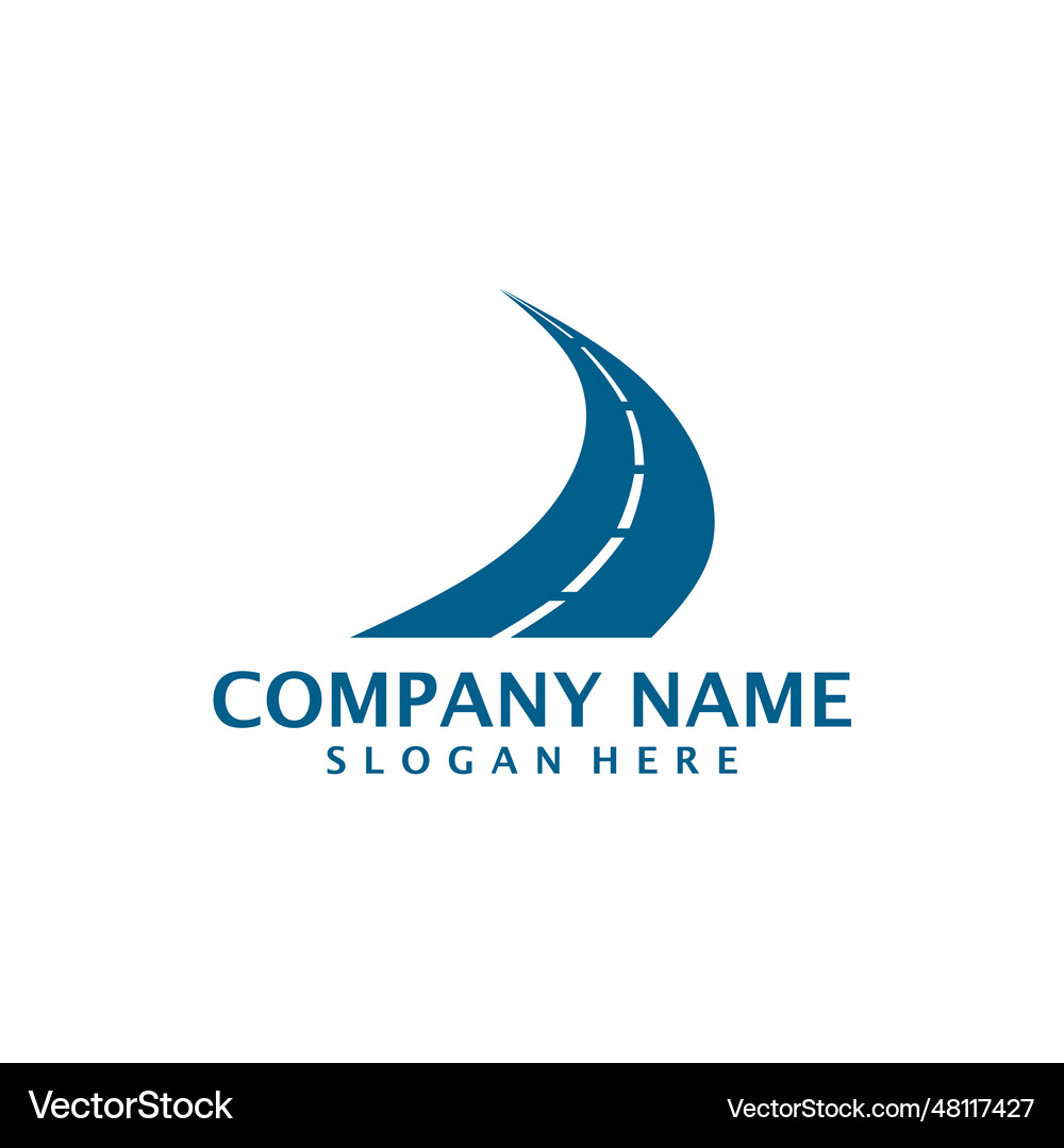 Road logo design road logo design template Vector Image