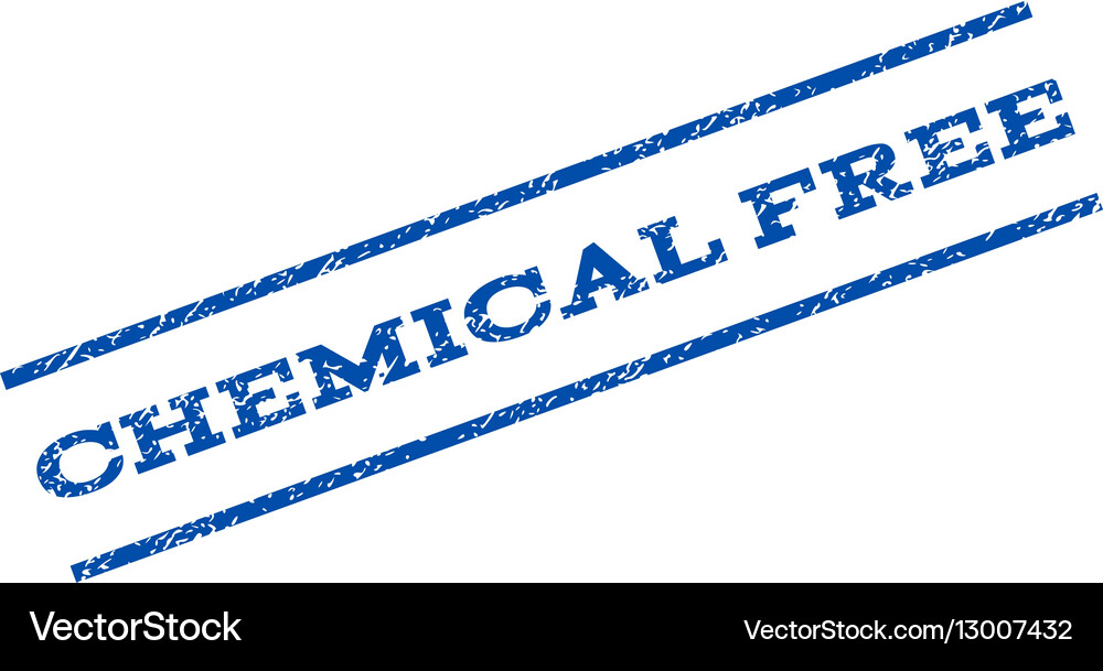 Chemical free watermark stamp Royalty Free Vector Image