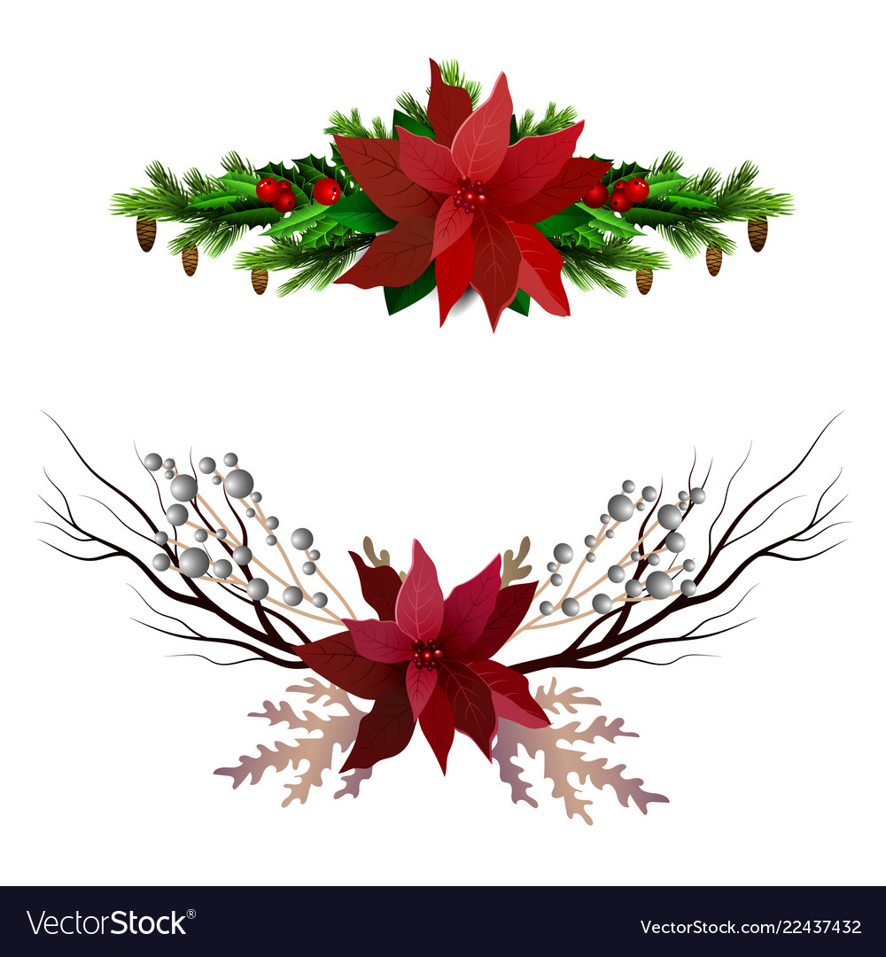 Christmas elements for your designs Royalty Free Vector