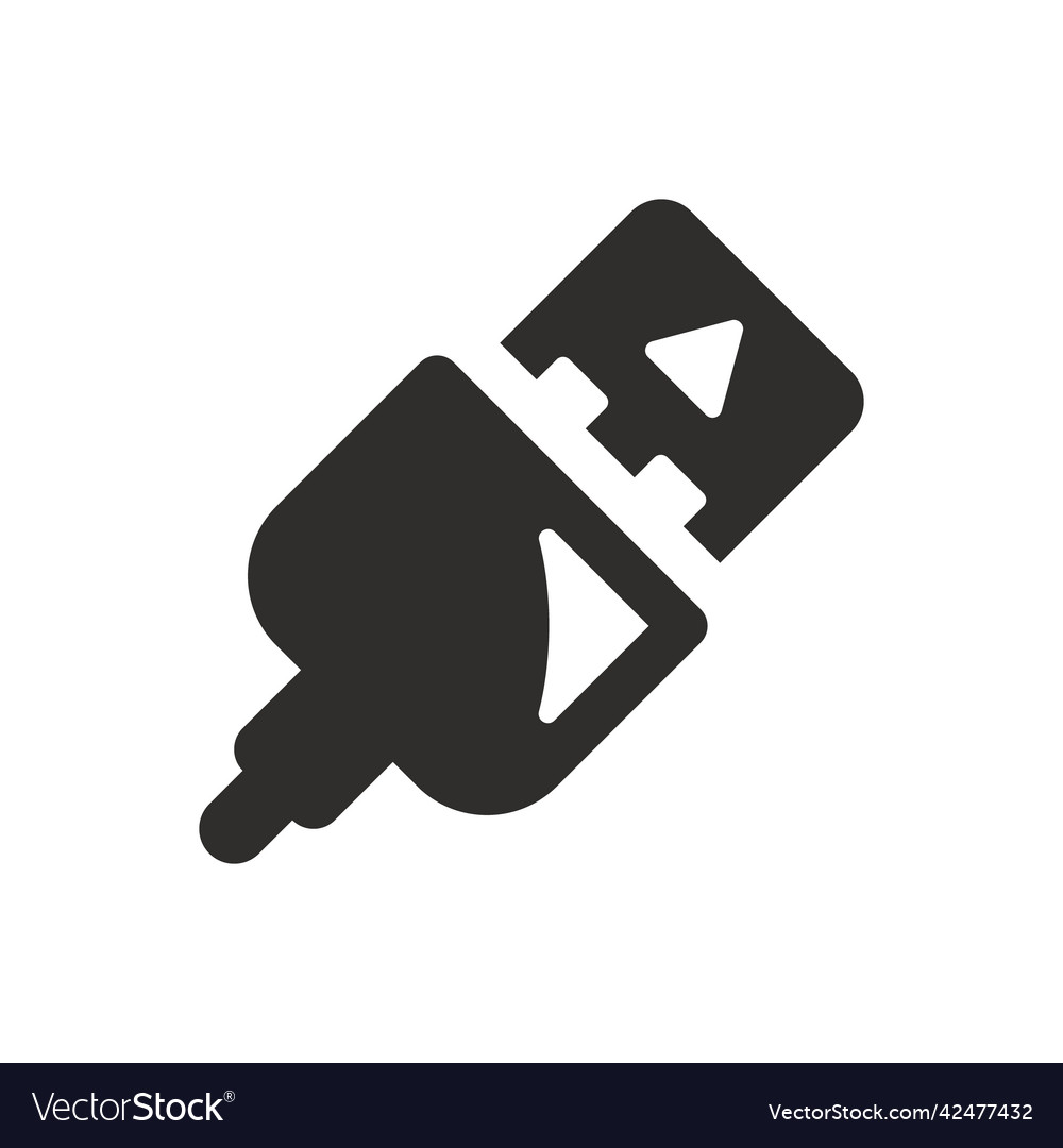 Data transmit cable icon Royalty Free Vector Image