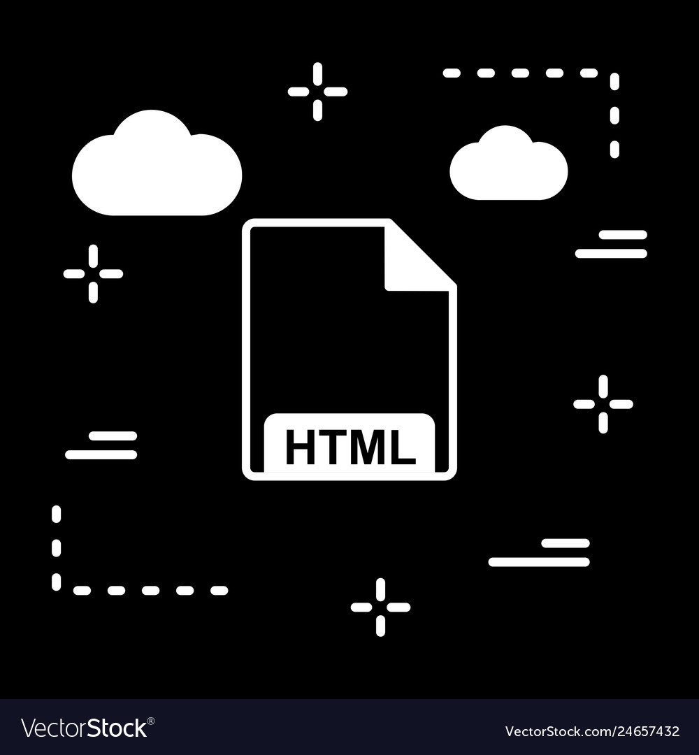 Html icon Royalty Free Vector Image - VectorStock