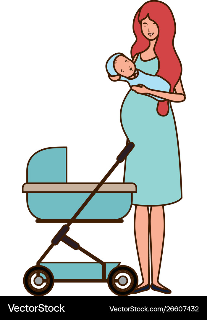 Isolated mother with baby design Royalty Free Vector Image