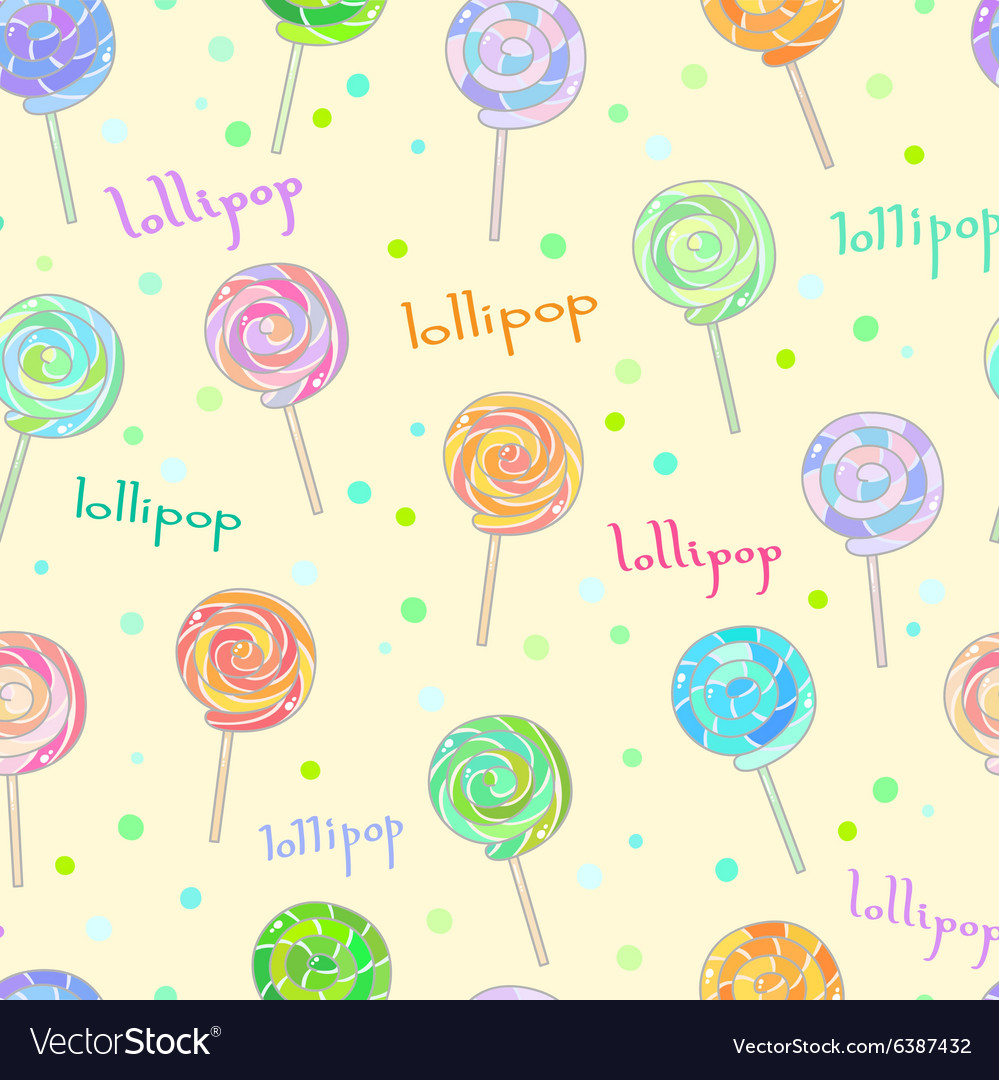 Lollipop pattern Royalty Free Vector Image - VectorStock