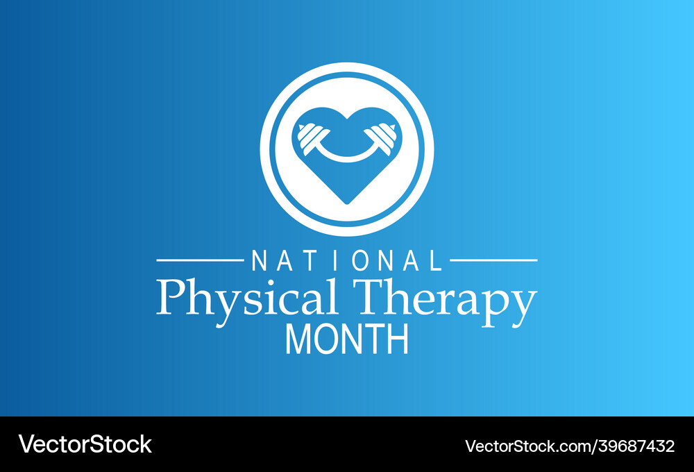 National physical therapy month banner design Vector Image