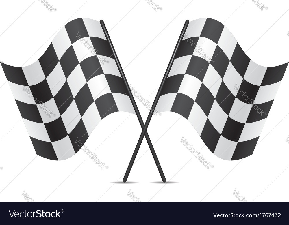 Racing flags Royalty Free Vector Image - VectorStock