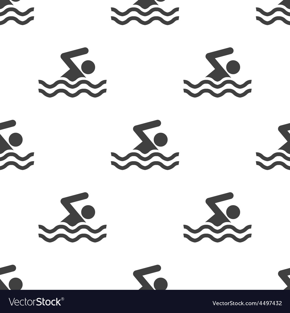 Swim seamless pattern Royalty Free Vector Image