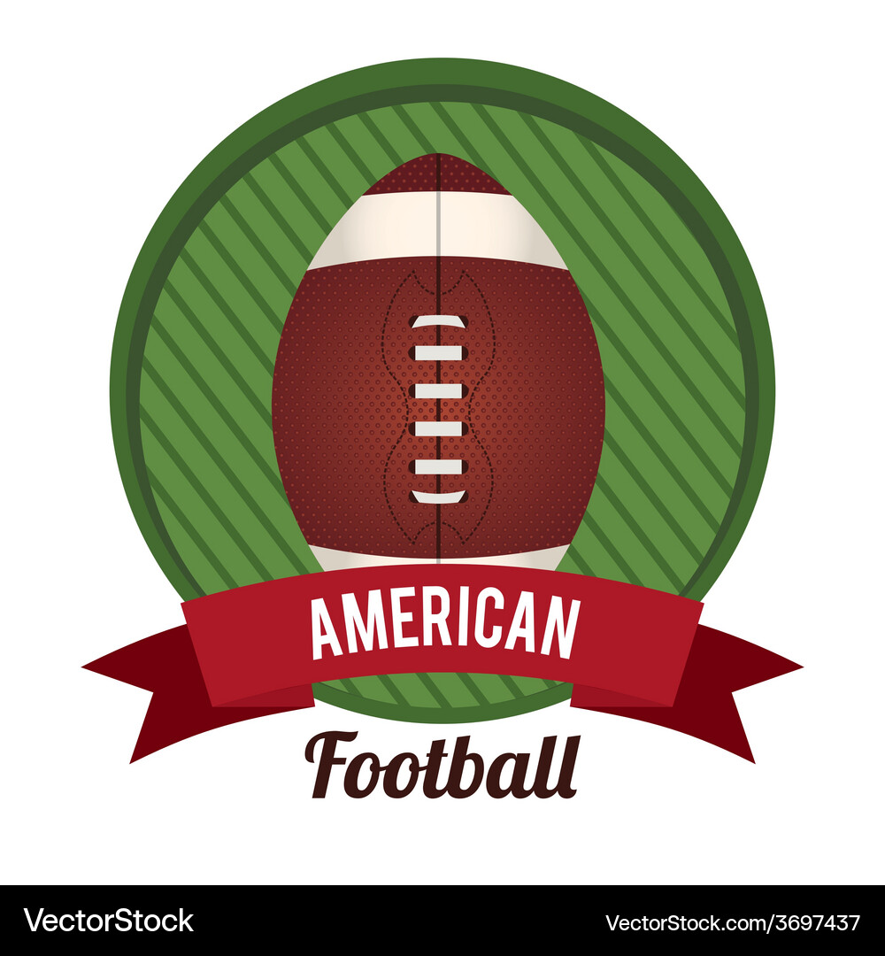 American football Royalty Free Vector Image - VectorStock