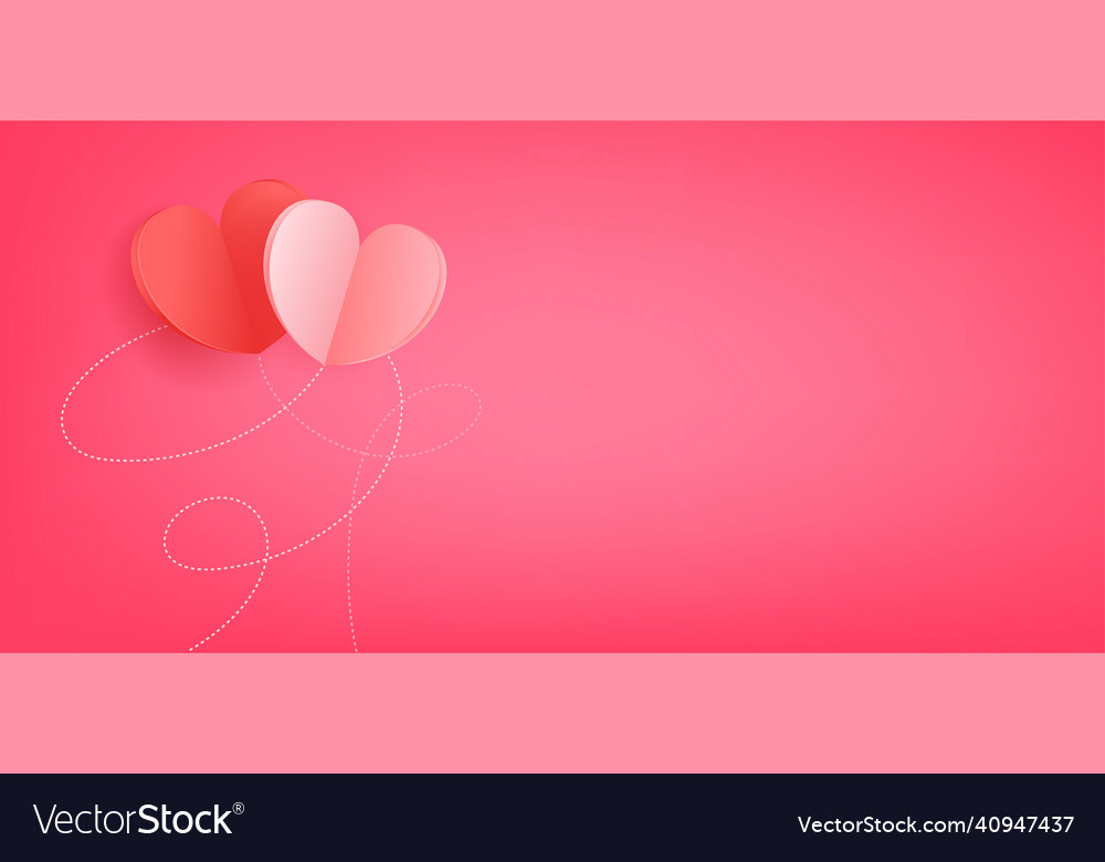 Happy valentines day greeting card template Vector Image