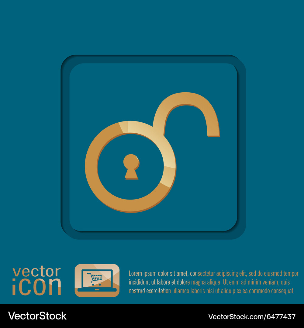 Padlock icon Royalty Free Vector Image - VectorStock