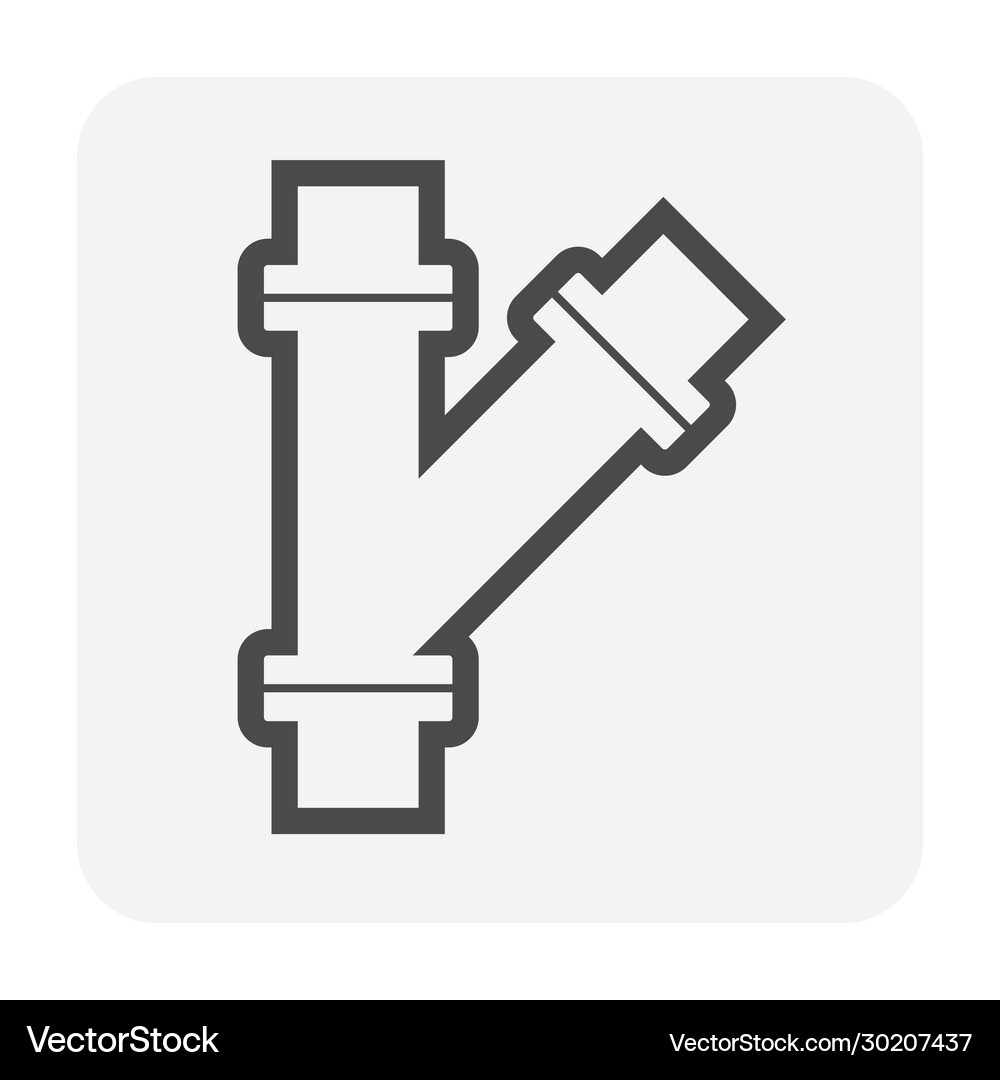 Pipe connector icon Royalty Free Vector Image - VectorStock