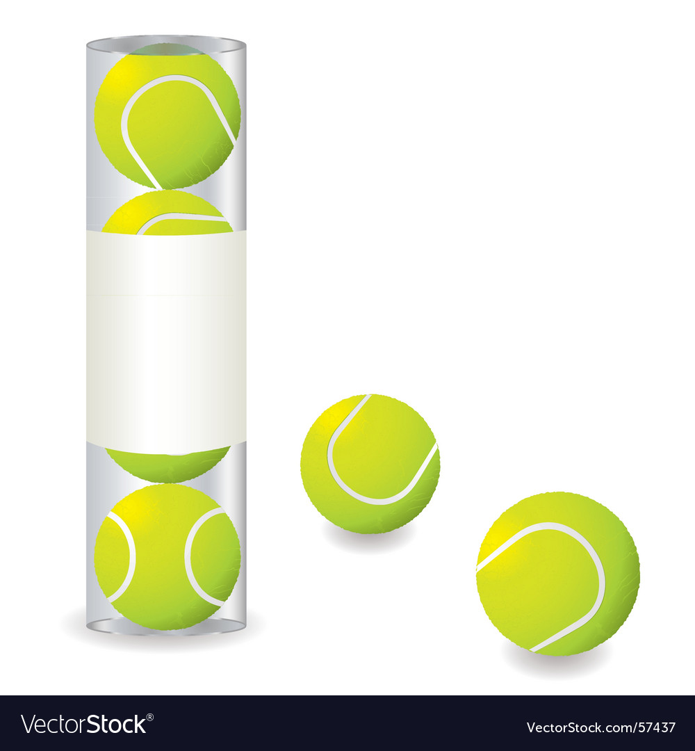 Tennis stack Royalty Free Vector Image - VectorStock