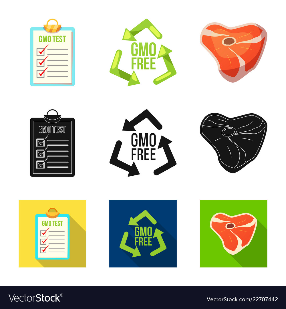 Design of and icon set Royalty Free Vector Image