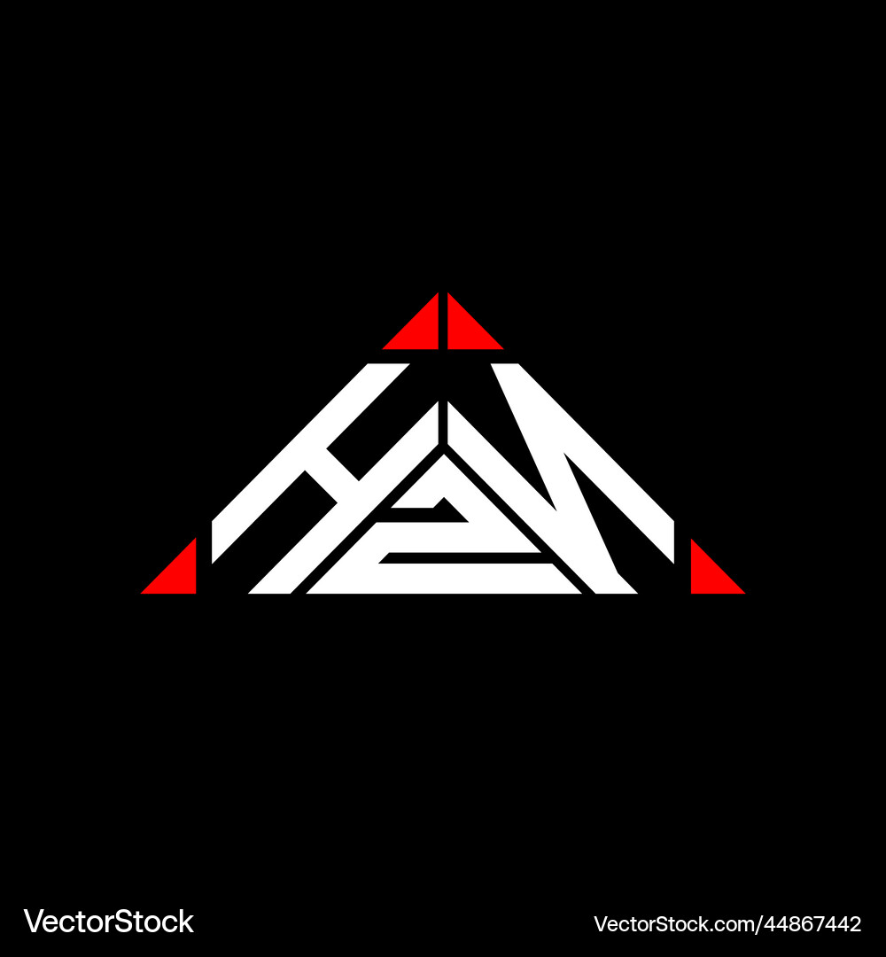 Hzn letter logo creative design with graphic Vector Image