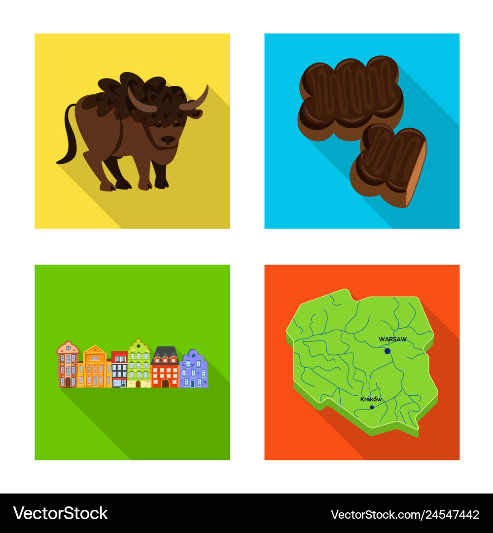 Isolated object traditional and tour logo set Vector Image