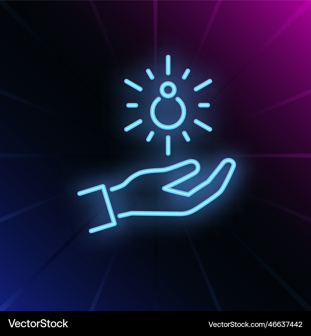 Jewelry purchasing neon sign Royalty Free Vector Image