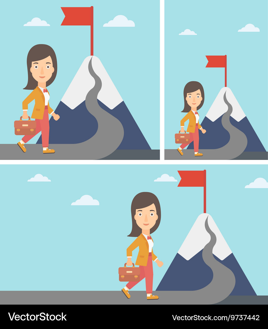 Leader business woman Royalty Free Vector Image