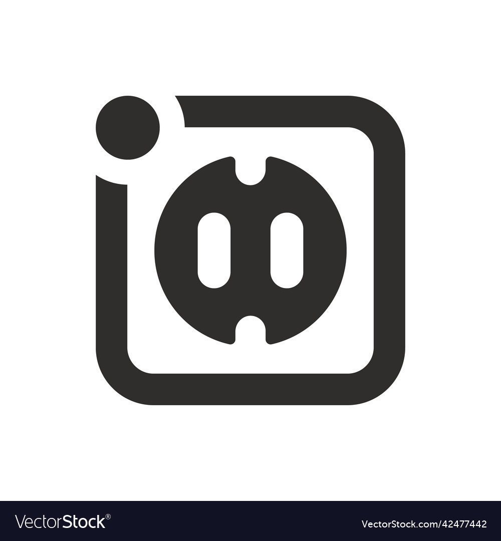 Power socket icon Royalty Free Vector Image - VectorStock