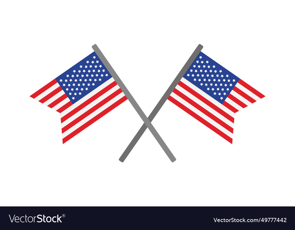 Presidents day flags national Royalty Free Vector Image
