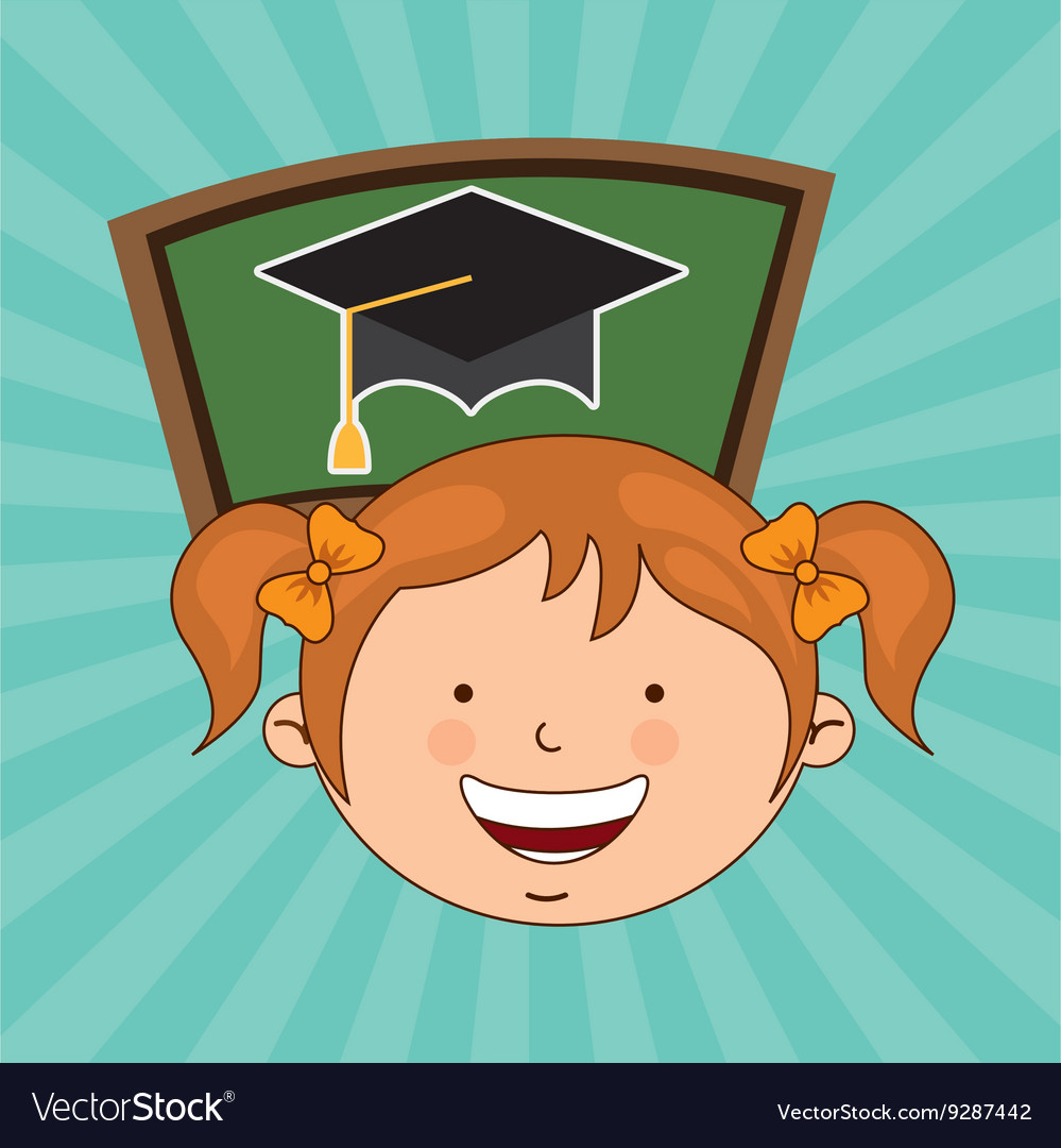 Small students design Royalty Free Vector Image