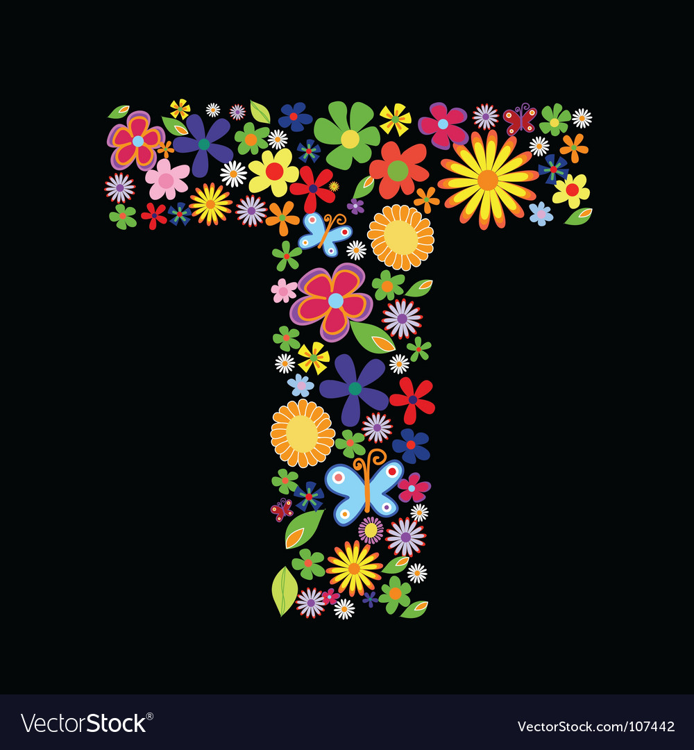 T Royalty Free Vector Image - VectorStock