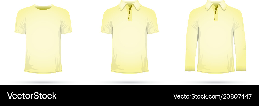 A yellow t-shirt Royalty Free Vector Image - VectorStock