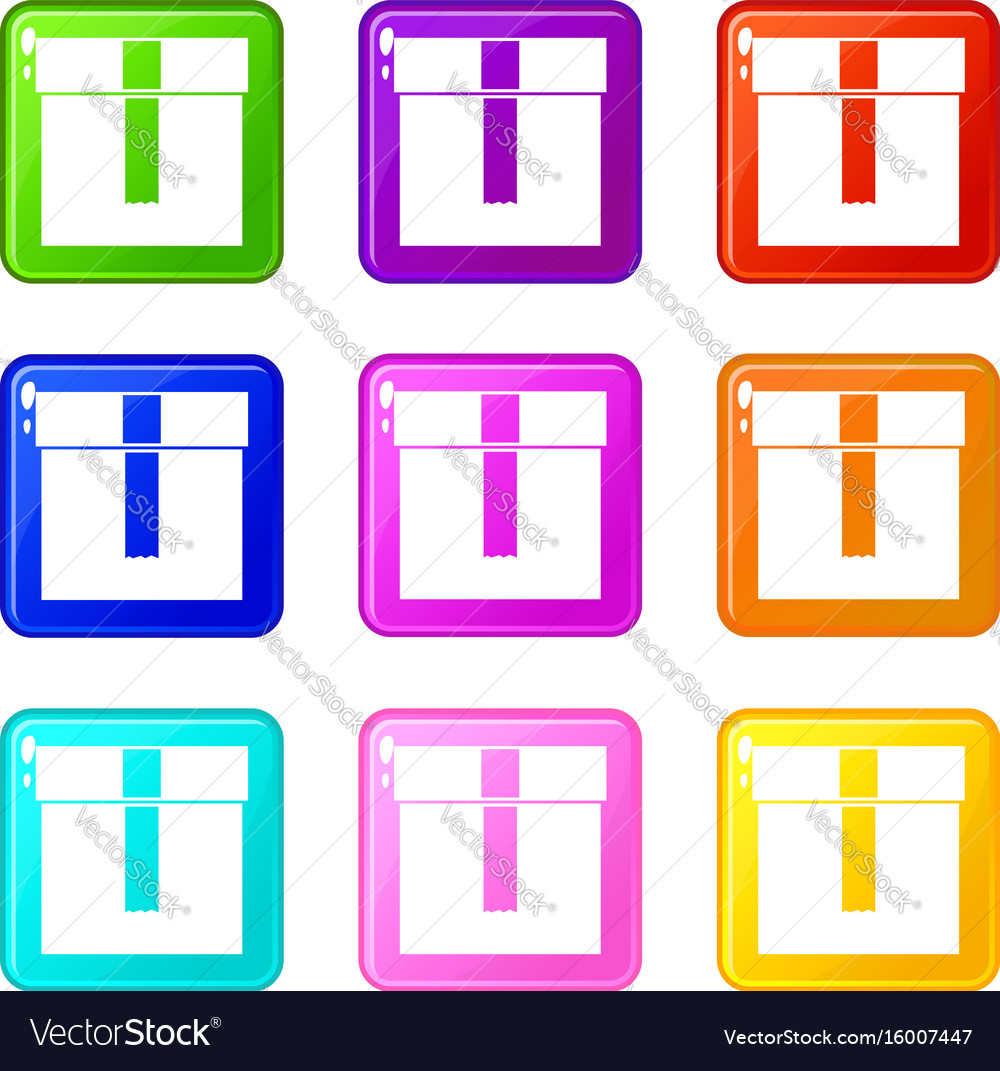 Box set 9 Royalty Free Vector Image - VectorStock