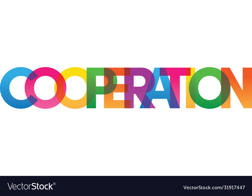 Colored rainbow text Royalty Free Vector Image