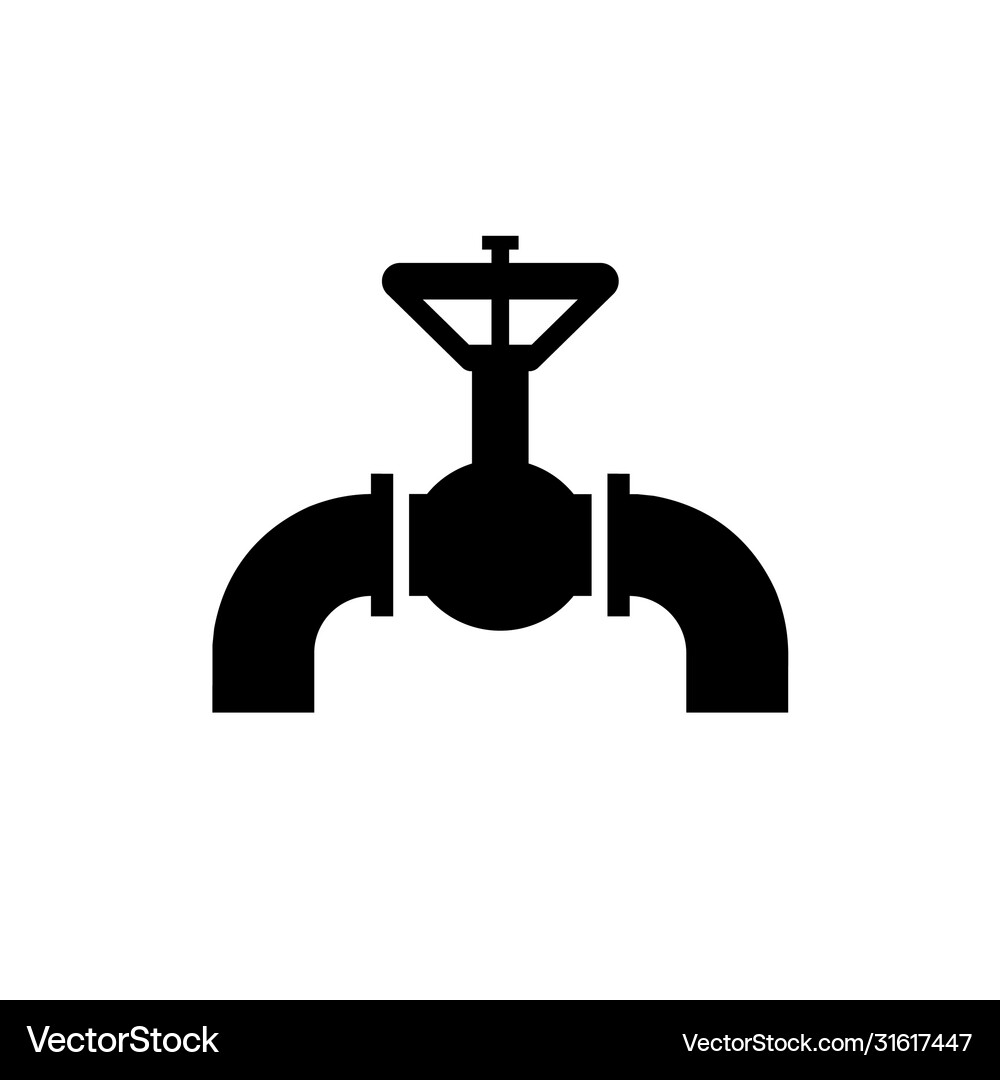Gas Pipeline Valve Icon Royalty Free Vector Image