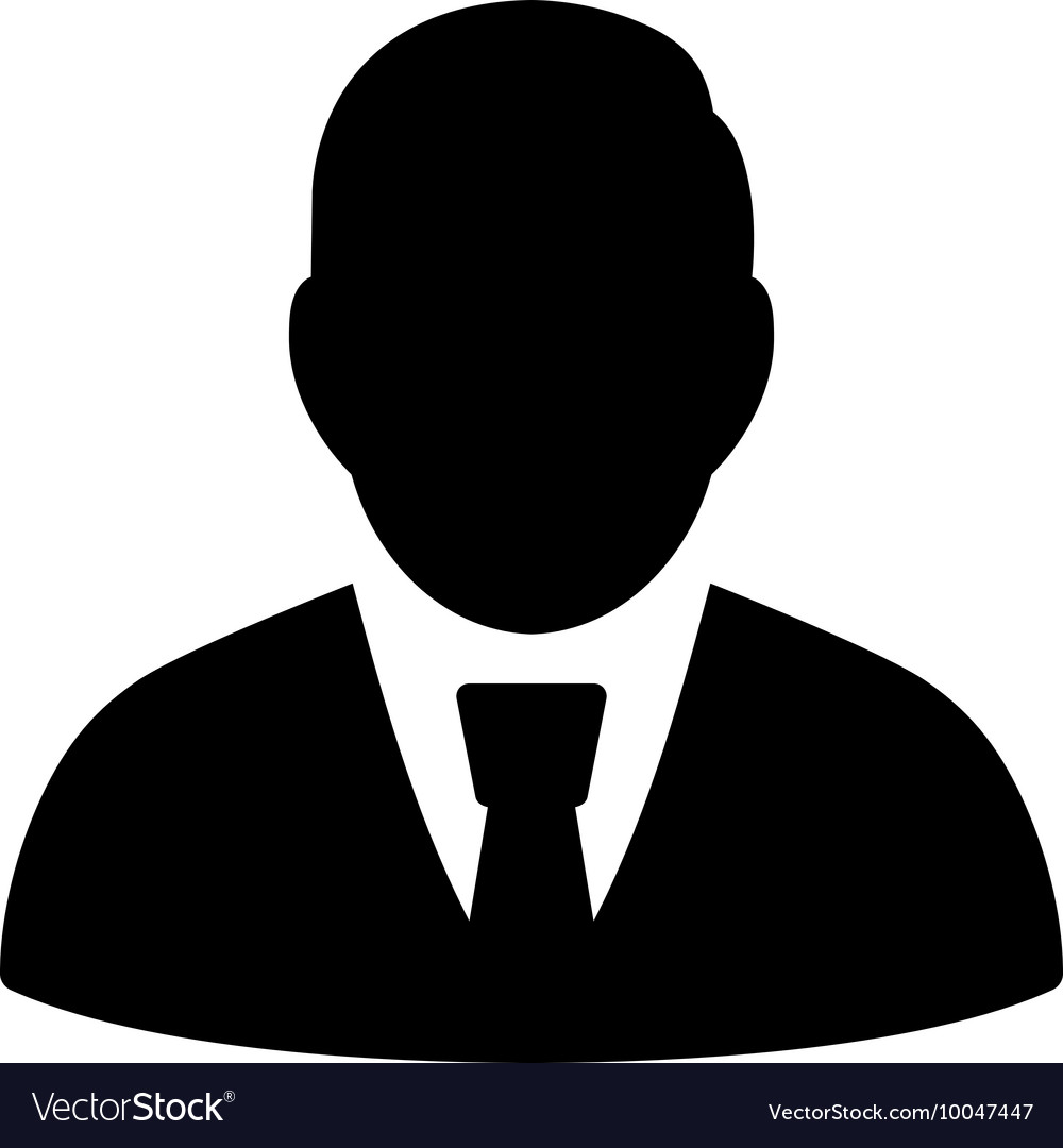 Manager flat icon Royalty Free Vector Image - VectorStock