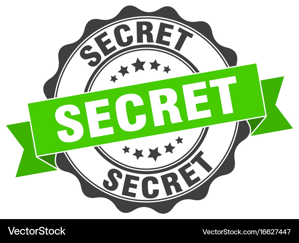 Secret stamp sign seal Royalty Free Vector Image
