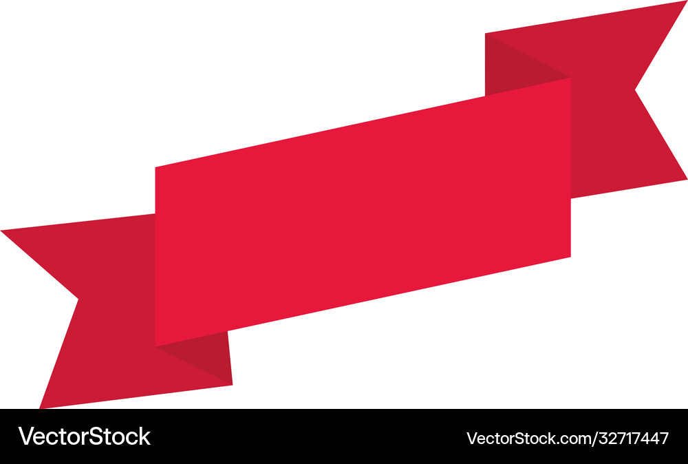 Swirl ribbon icon flat style Royalty Free Vector Image