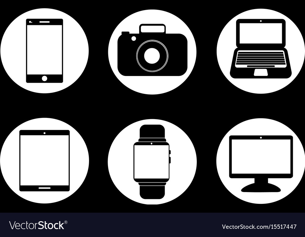 Technology gadgets Royalty Free Vector Image - VectorStock