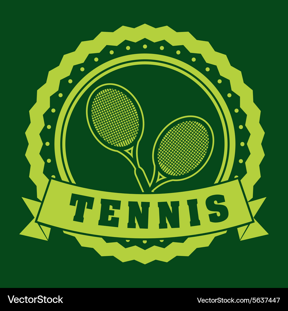 Tennis design Royalty Free Vector Image - VectorStock