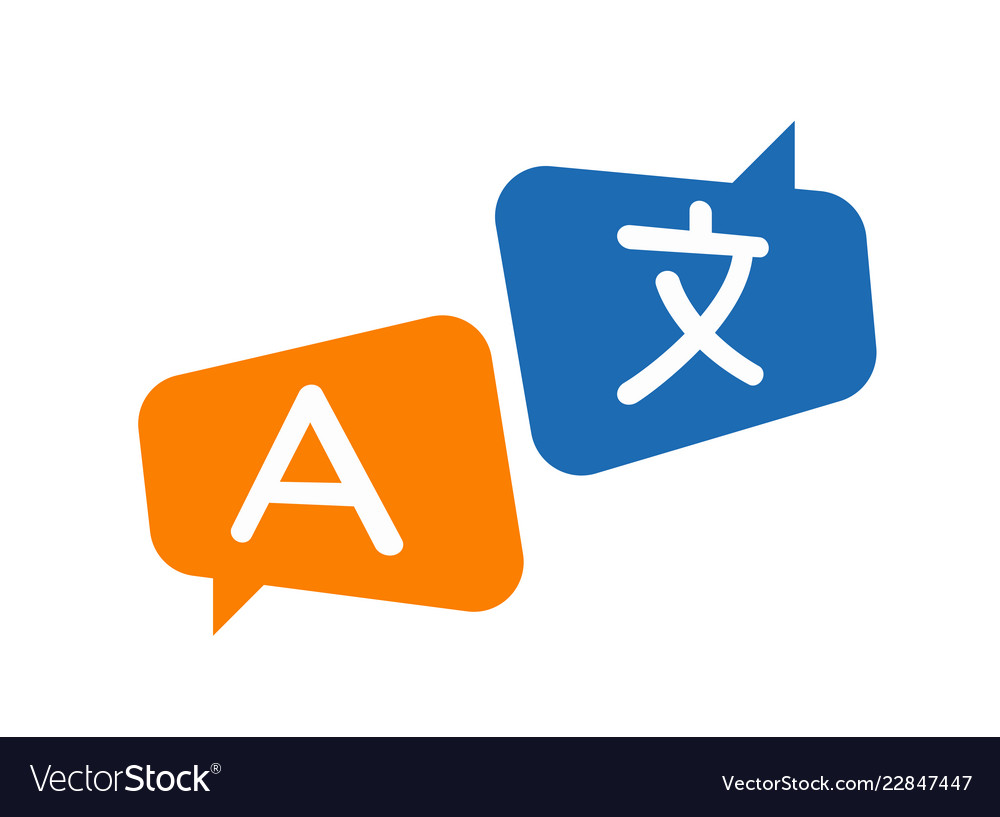 Translation icon Royalty Free Vector Image - VectorStock