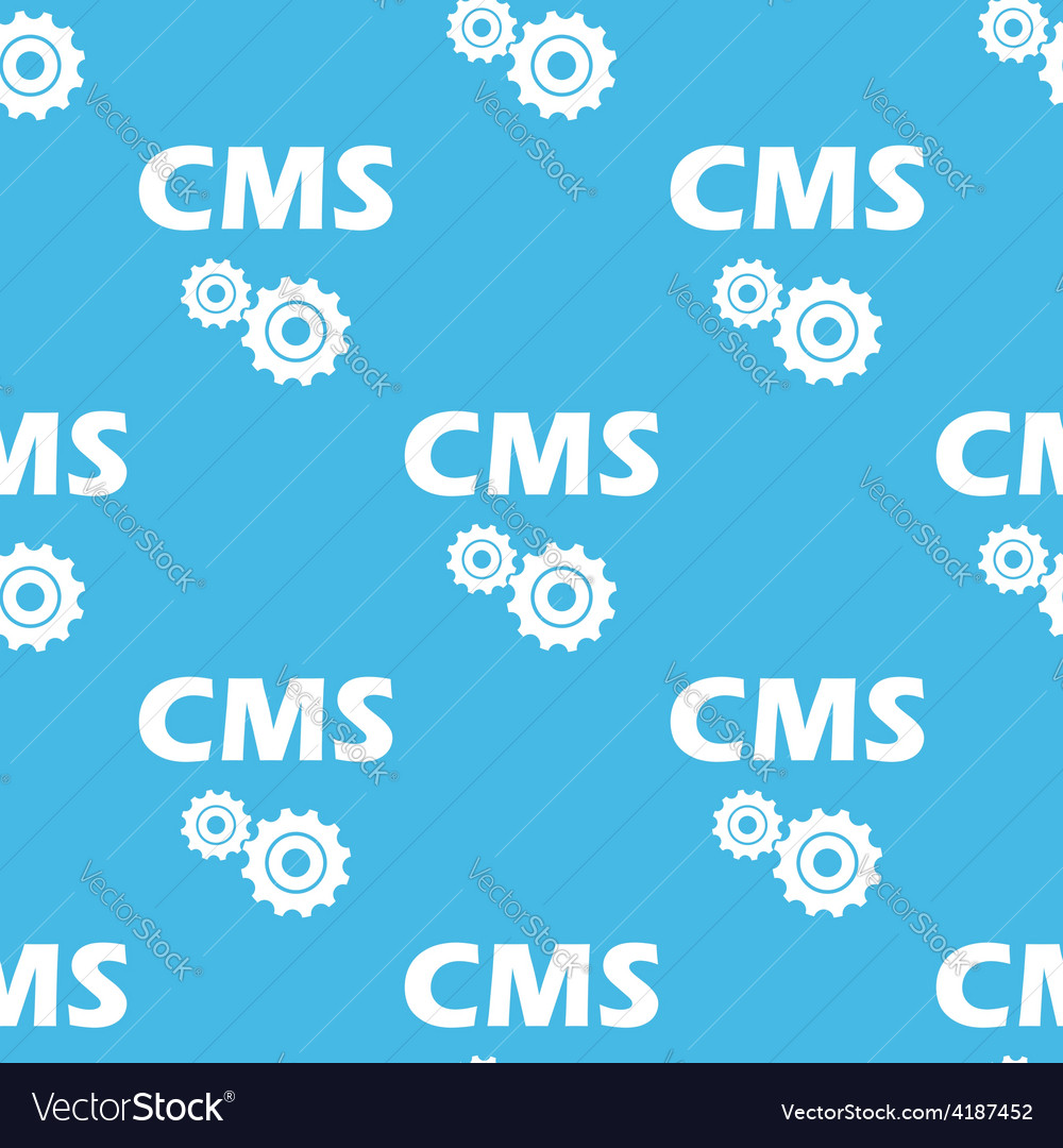 Cms seamless pattern Royalty Free Vector Image