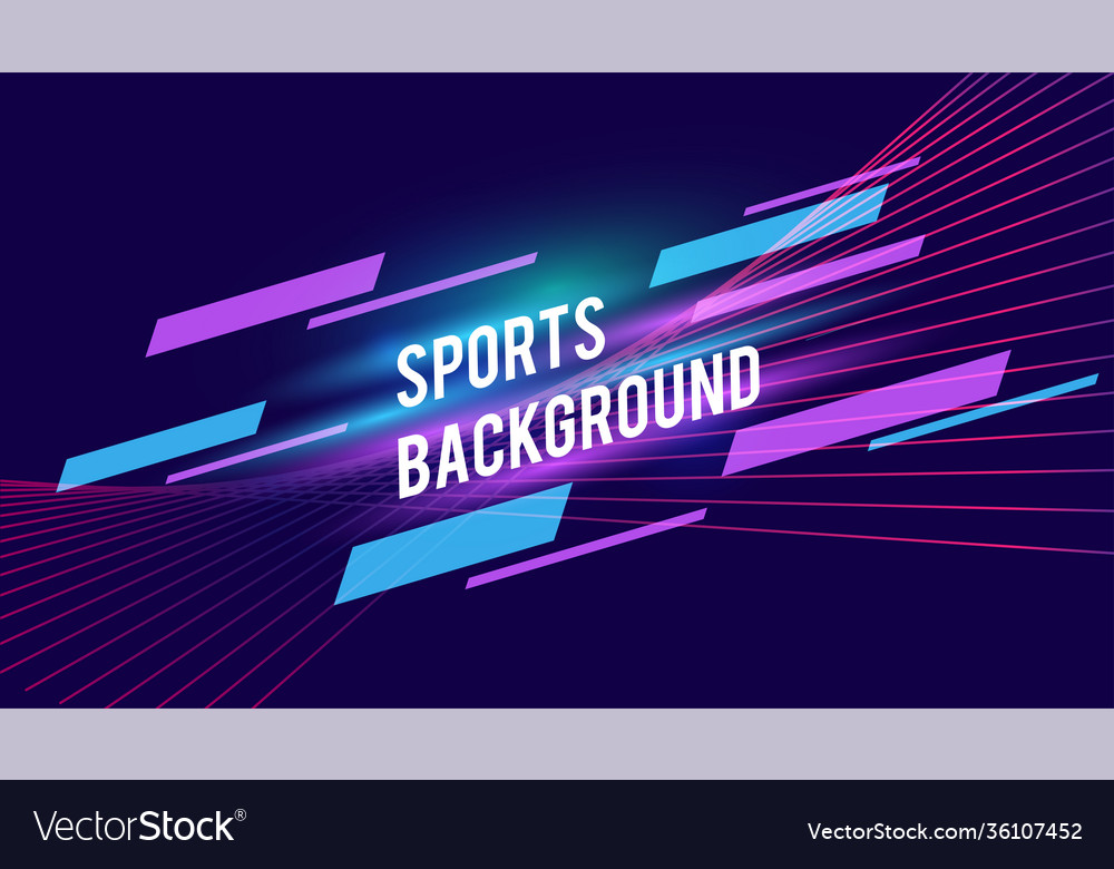Modern colored poster for sports with elegant Vector Image