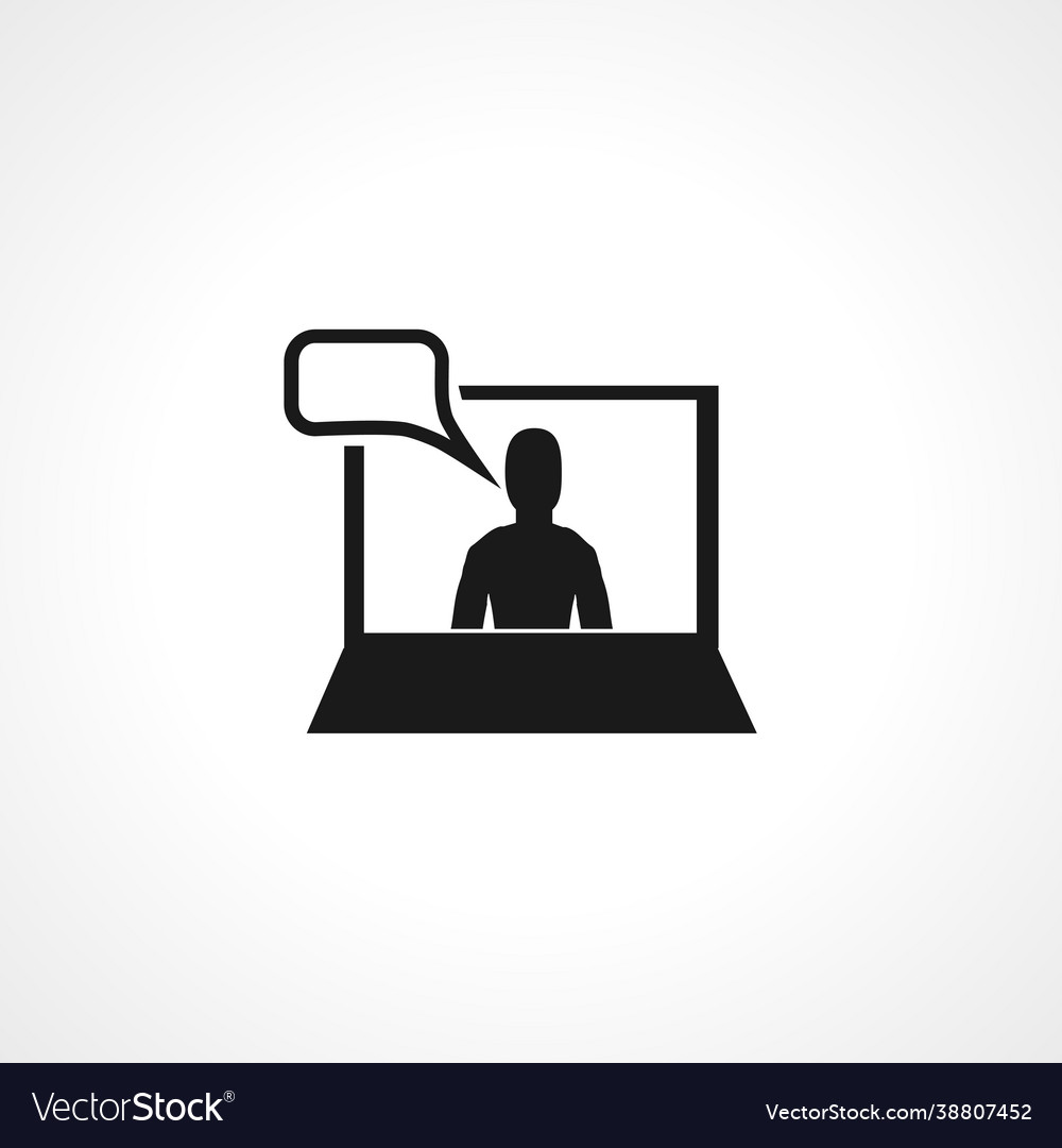 Online training icon training simple icon Vector Image