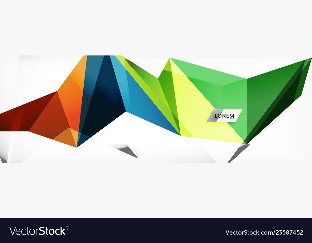 Science background abstract triangle pattern Vector Image