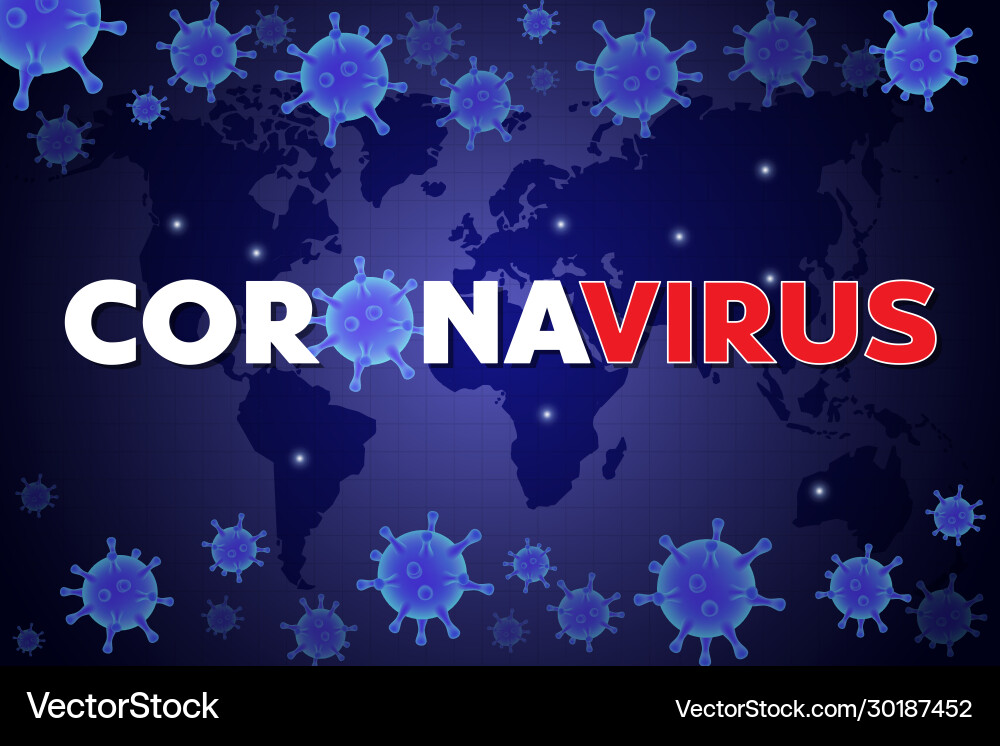 Virus epidemic 2020 poster coronavirus Royalty Free Vector