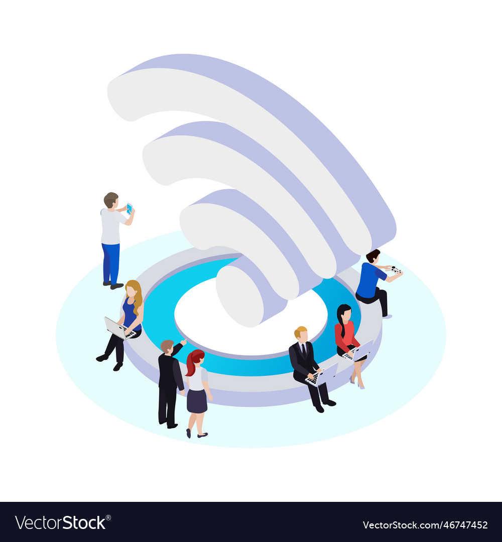 Wireless technology concept Royalty Free Vector Image