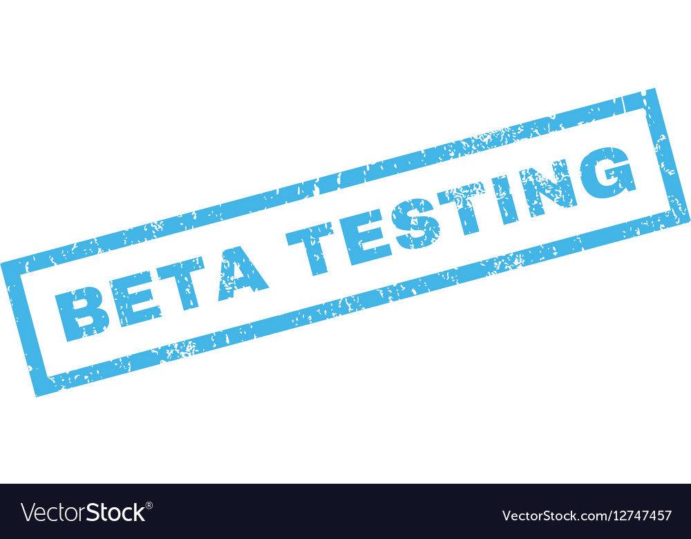 Beta testing rubber stamp Royalty Free Vector Image