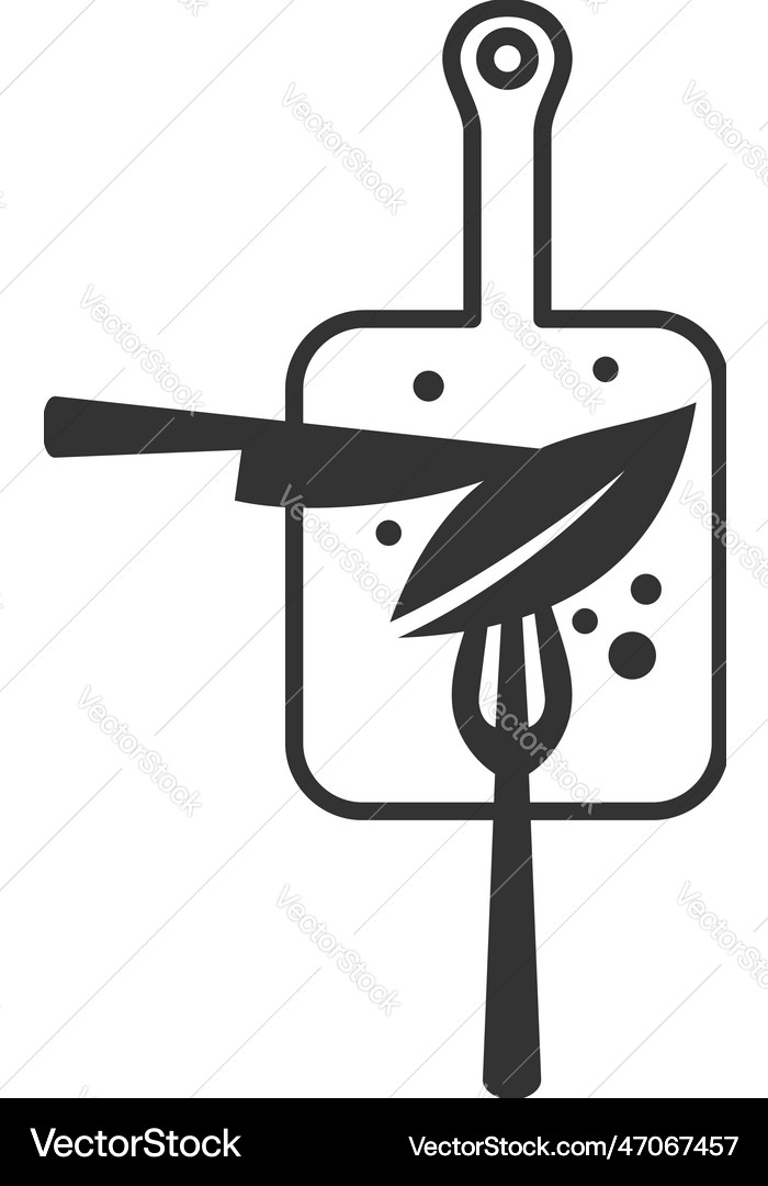 Cooking logo template icon brand identity Vector Image