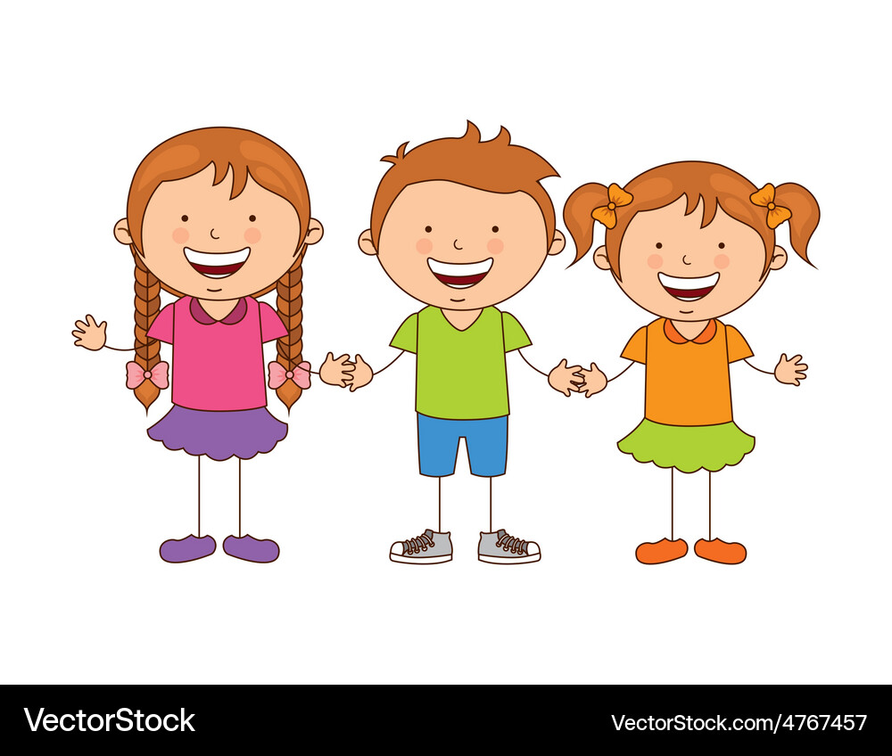 Cute children Royalty Free Vector Image - VectorStock
