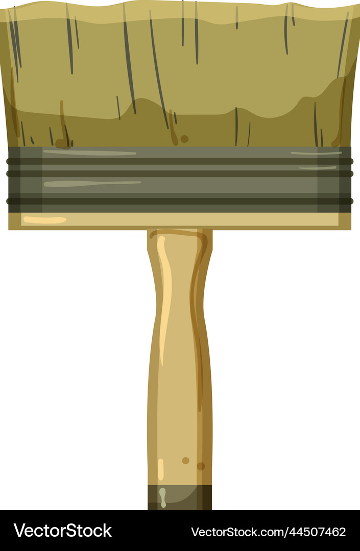 Dirty brush paint cartoon Royalty Free Vector Image