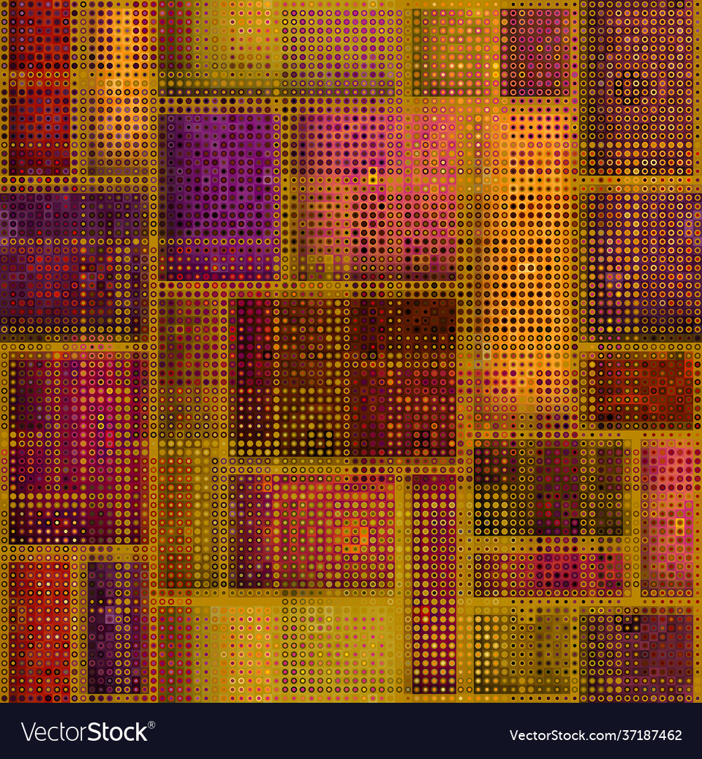 Geometric Abstract Pattern In Low Poly Style Vector Image